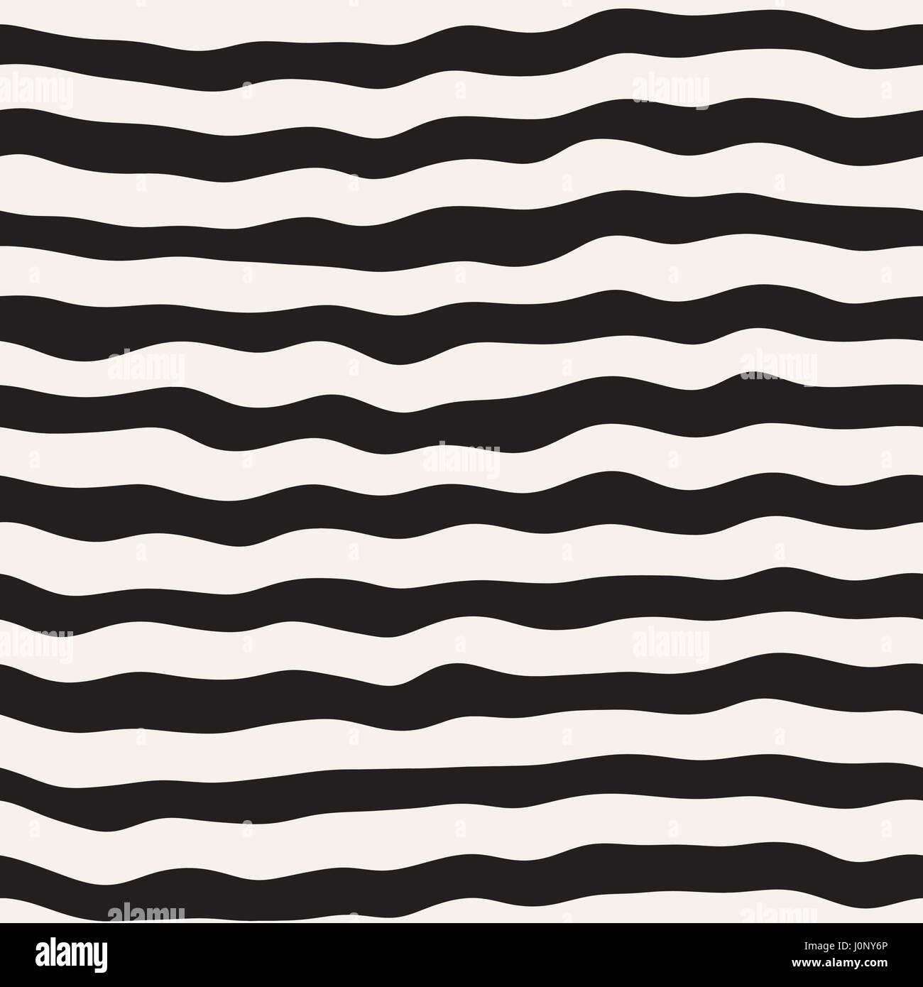 Wavy Ripple Hand Drawn Lines. Abstract Geometric Background Design ...