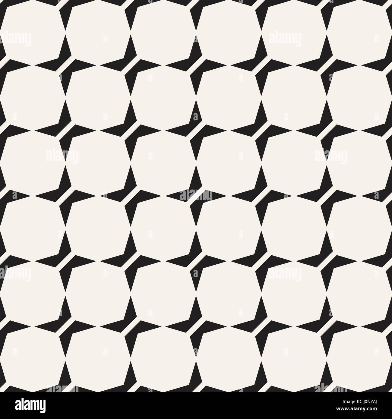 Vector Seamless Lattice Pattern Modern Stylish Abstract Texture Repeating Geometric Star Shape