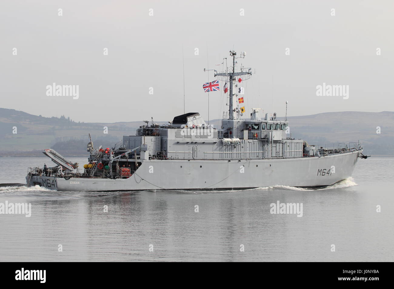 FS Eridan (M641), an Eridan-class (or Tripartite) minehunter of the ...