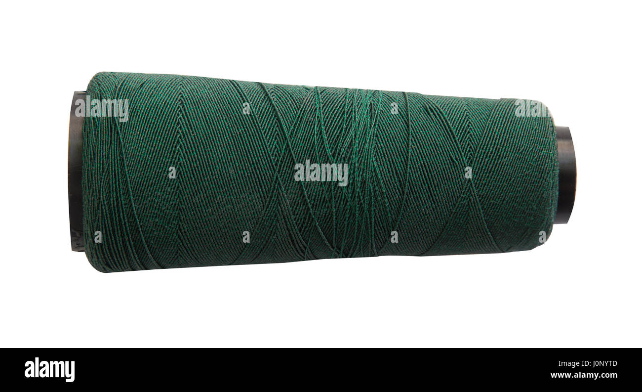 Spools of thread isolated on white background Stock Photo - Alamy