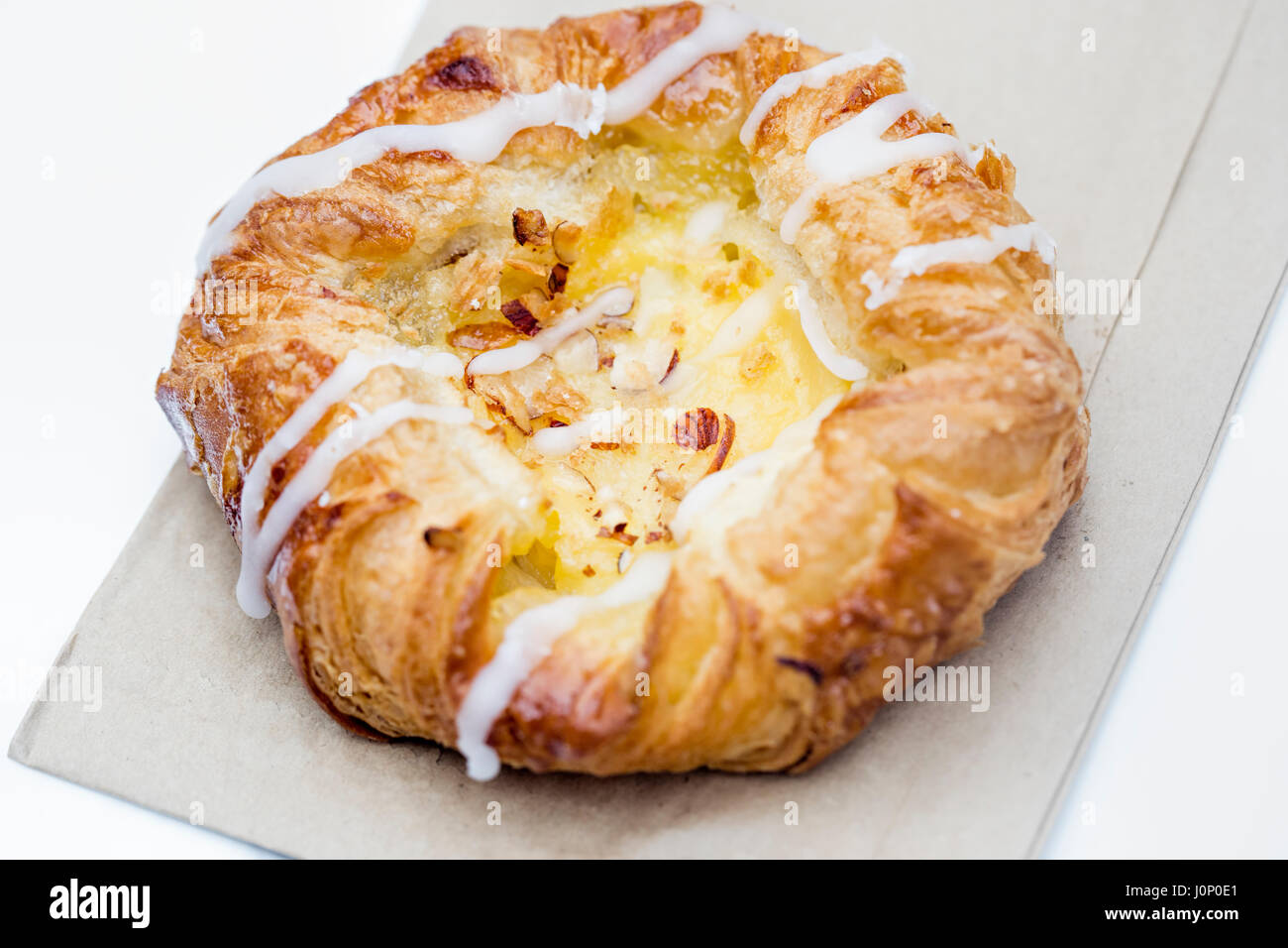 Vanilla pastry with hazelnuts Stock Photo - Alamy