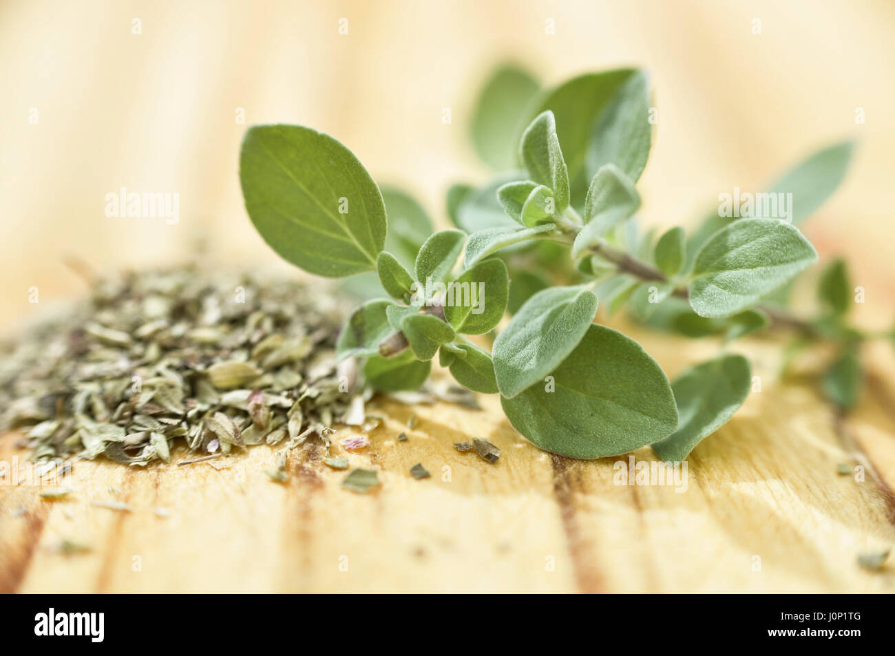 Fresh and dried oregano spices (oregano Stock Photo - Alamy