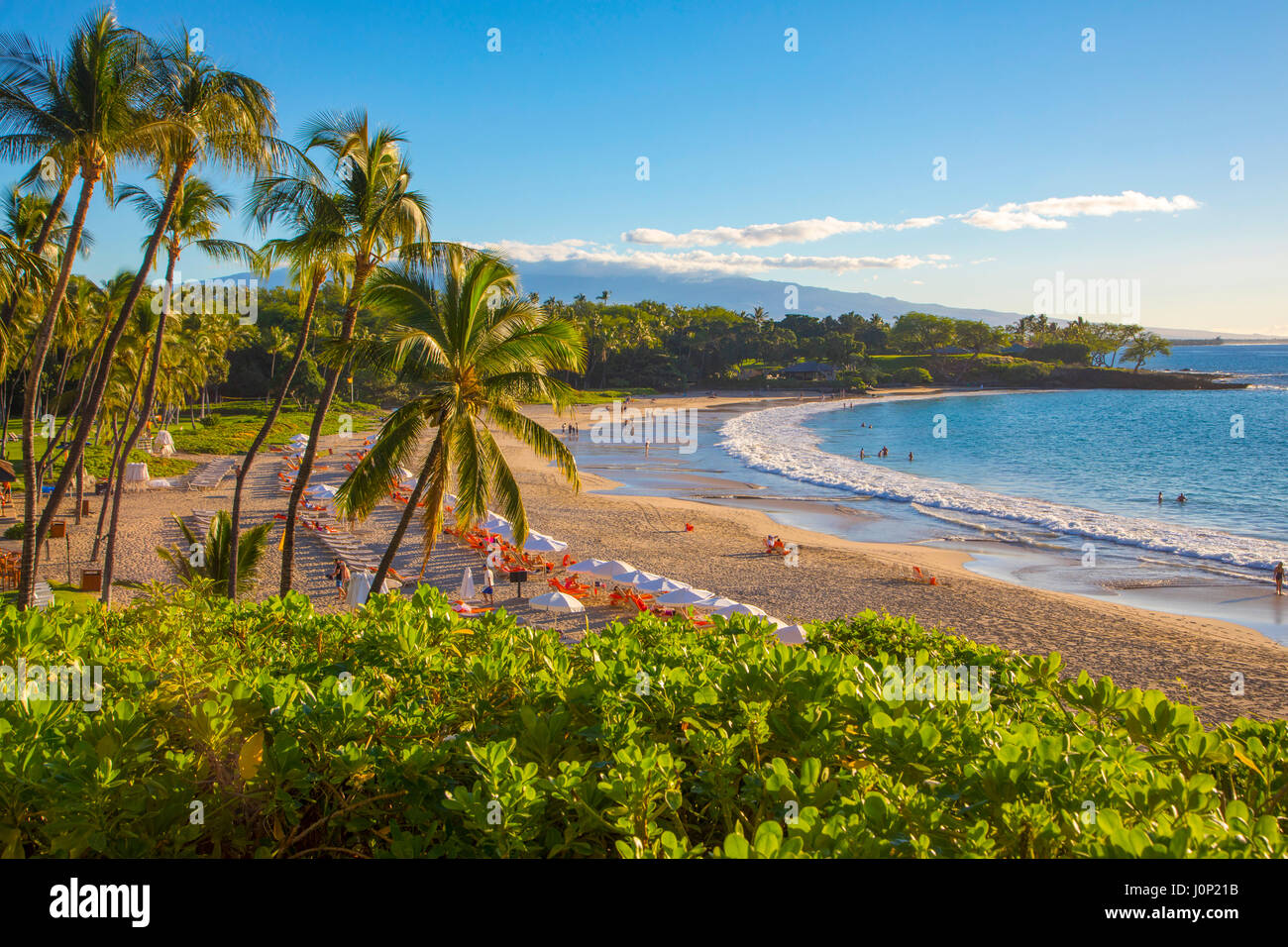 Kaunaoa Beach, Mauna Kea Beach and Resort, Kohala Coast, Island of ...
