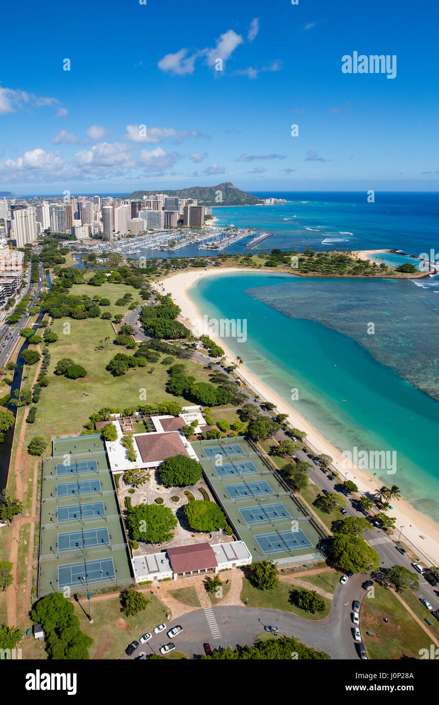 Ala Moana Beach Park, Honolulu, Oahu, Hawaii Stock Photo - Alamy