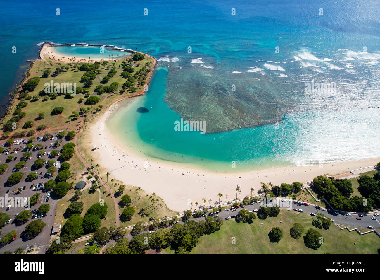 Ala Moana Beach Park, Honolulu, Oahu, Hawaii Stock Photo - Alamy