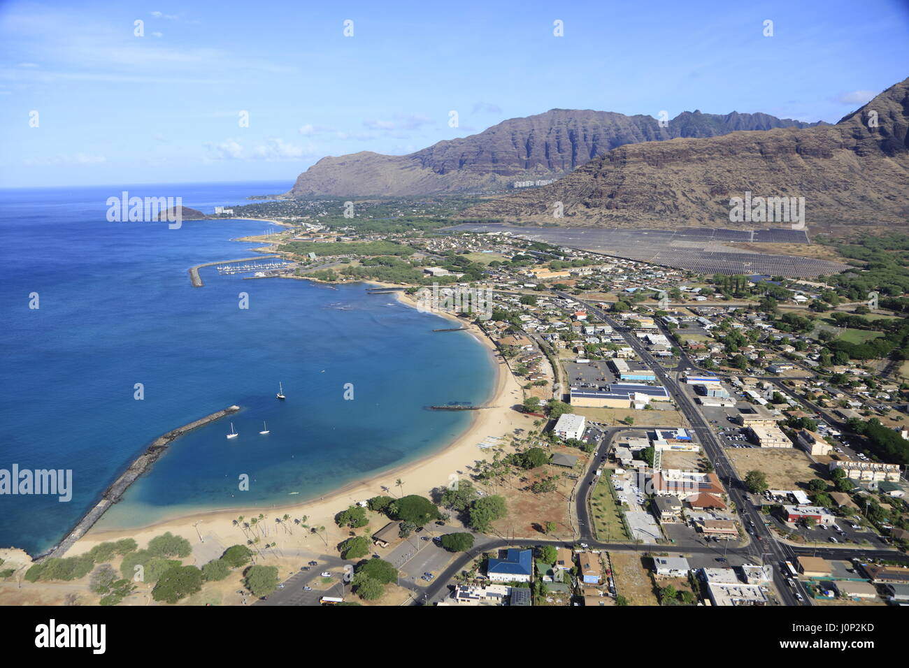 Pokai Bay, Leeward Oahu, Waianae, Hawaii Stock Photo - Alamy