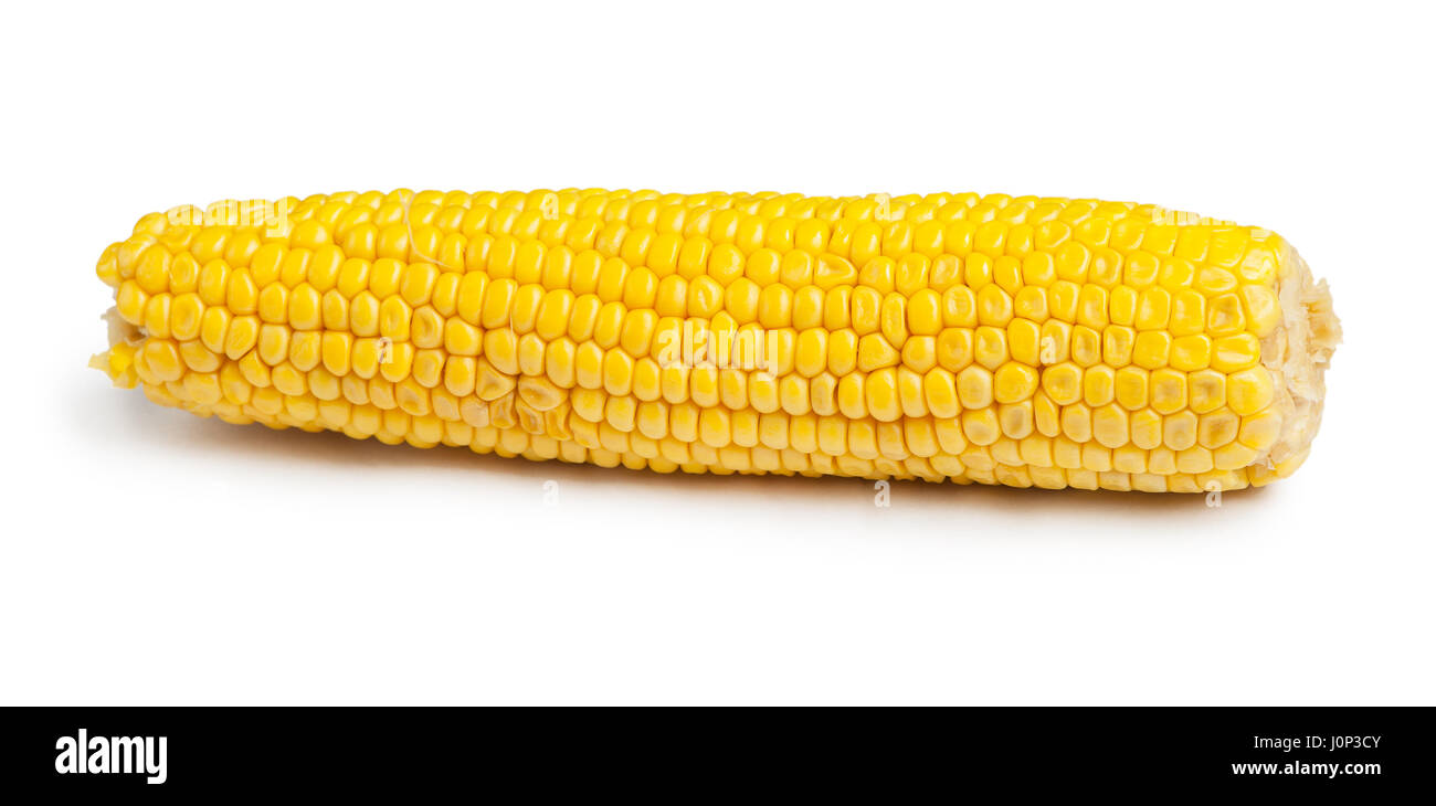 Corn cob isolated on white background Stock Photo - Alamy