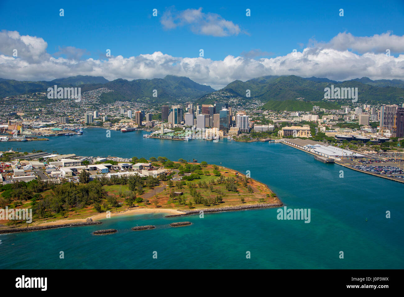 Honolulu Harbor, Oahu, Hawaii Stock Photo - Alamy