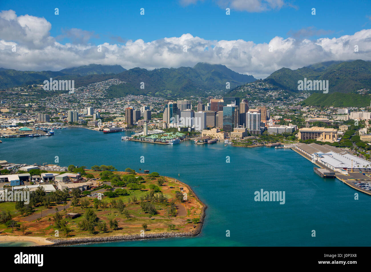 Honolulu Harbor, Oahu, Hawaii Stock Photo - Alamy