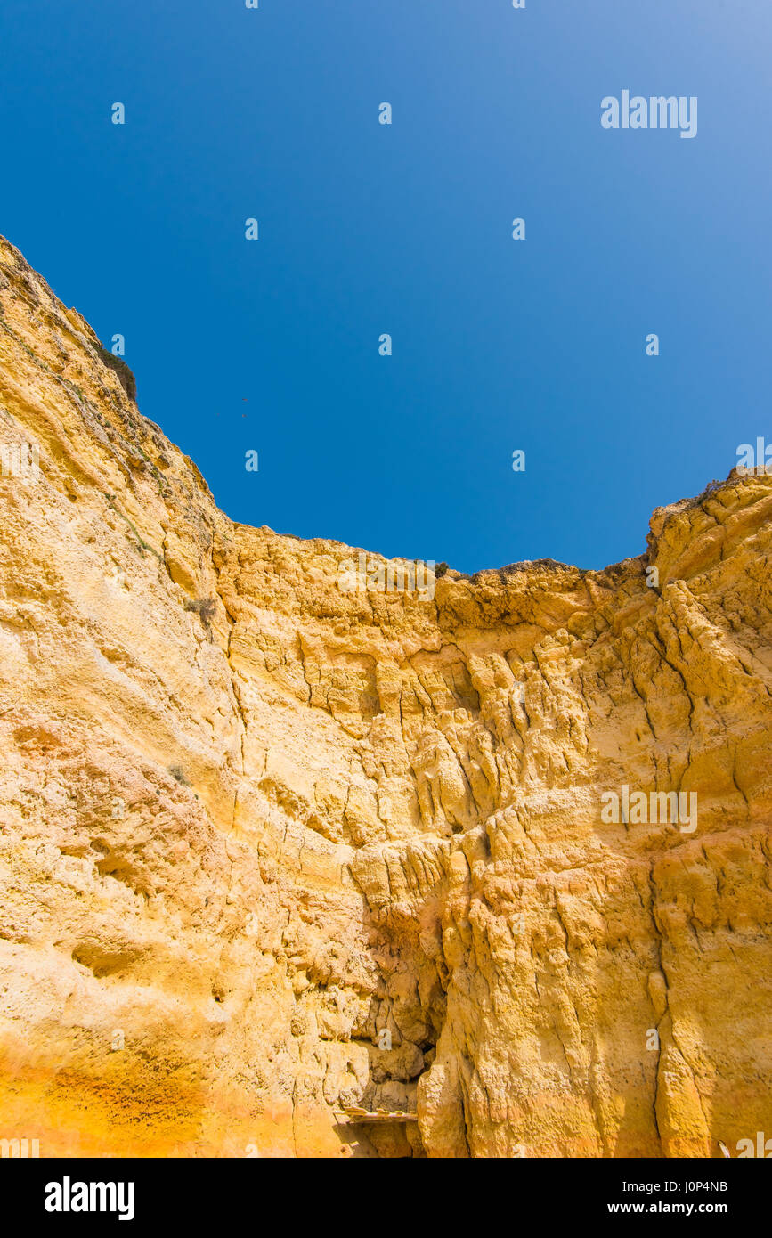 Beautiful rock formation at Algarve coast in Portugal. Famous vacation ...