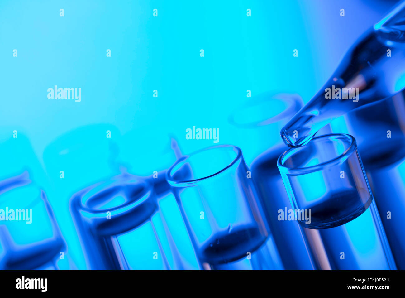 Laboratory theme. Laboratory experiment. Test tubes. Scietific lab ...