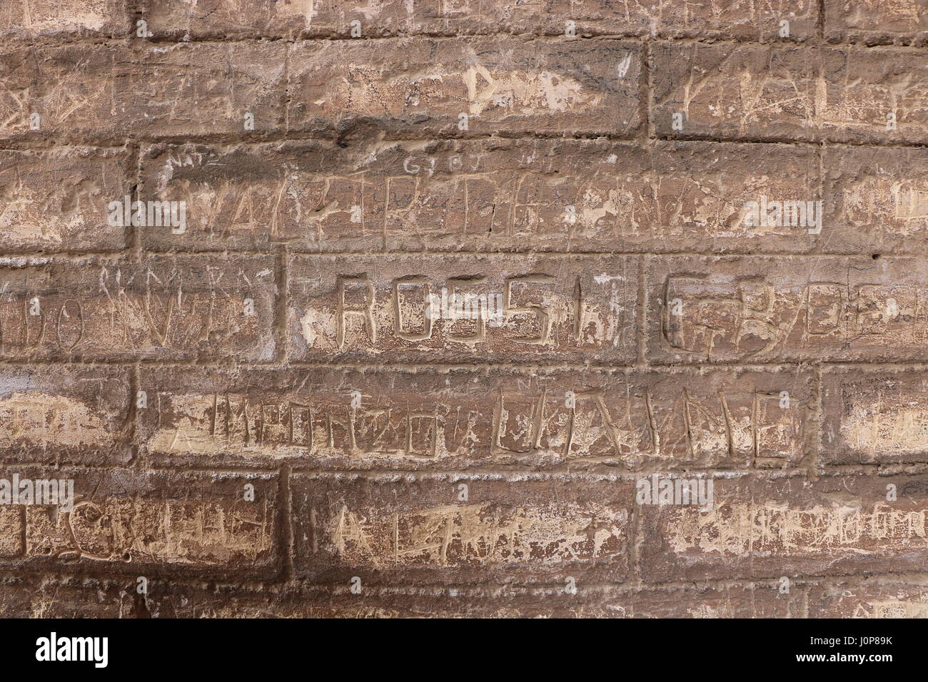 Graffiti Covered Walls of the Colosseum of Rome Stock Photo - Alamy