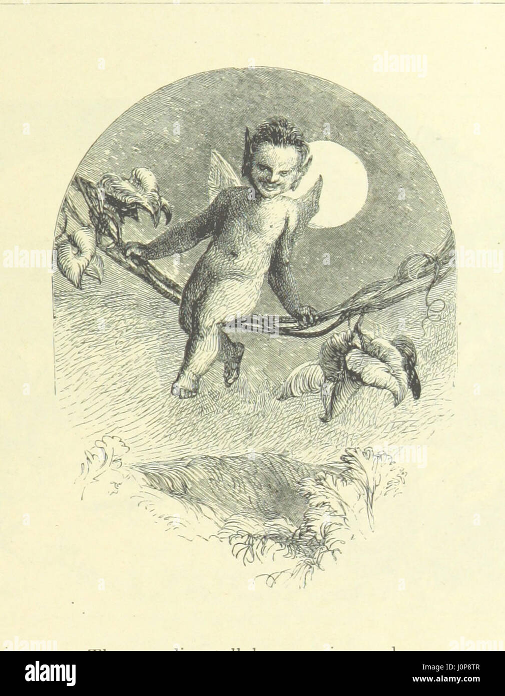 An engraving from 'Favourite English Poems and Poets,' a collection of ...