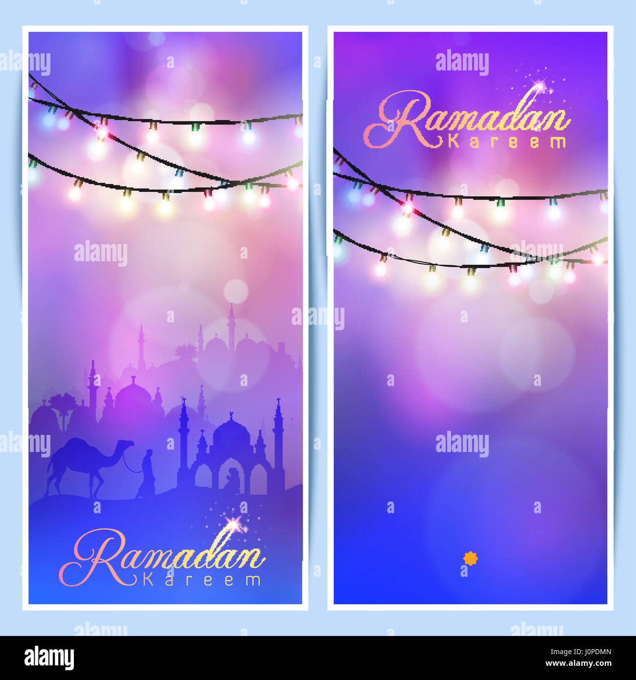 Islamic landscape banner Stock Vector Images - Alamy