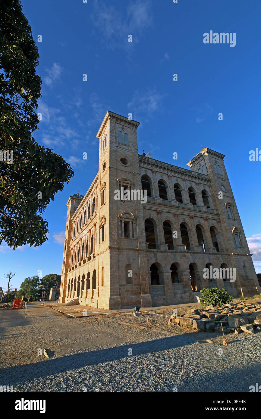 Rova at sunset, the queen palace, Tananarive, Madagascar Stock Photo ...