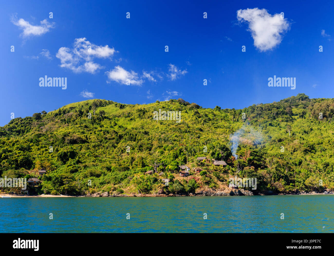 Small village on an island near Nosy Be Stock Photo - Alamy