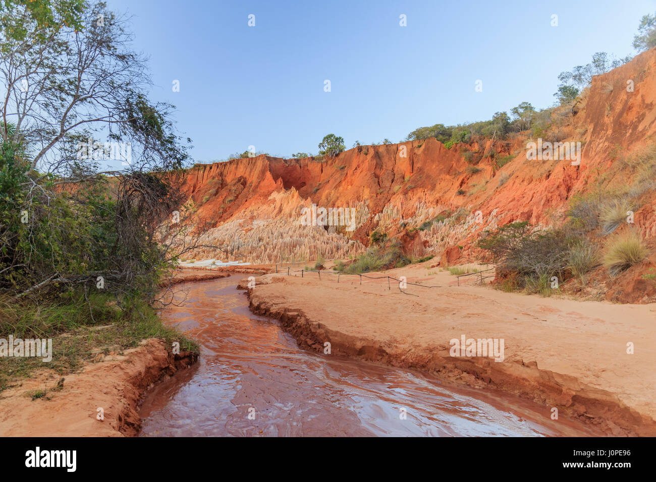 The Tsingy Rouge (Red Tsingy) is a stone formation of red laterite ...