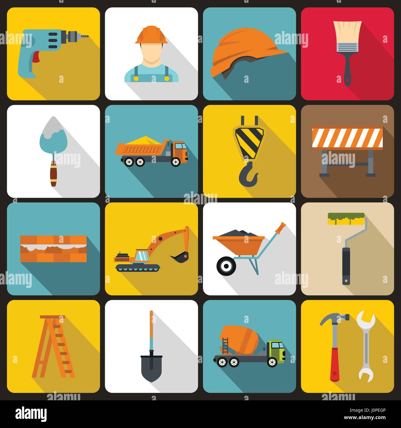 Drill metal in set Stock Vector Images - Alamy