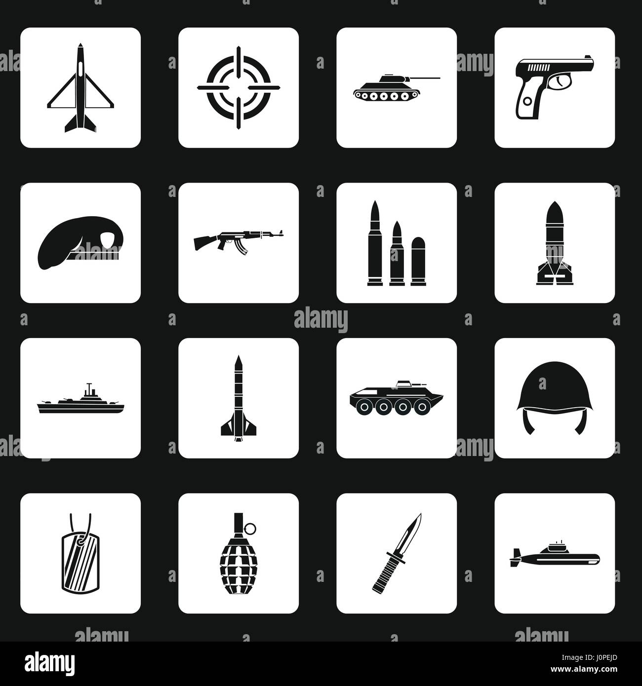 War icons set, simple style Stock Vector Image & Art - Alamy