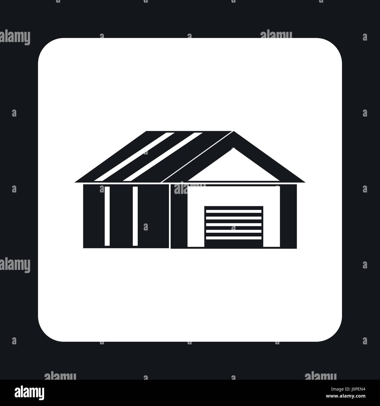 Barn icon in simple style Stock Vector Image & Art - Alamy