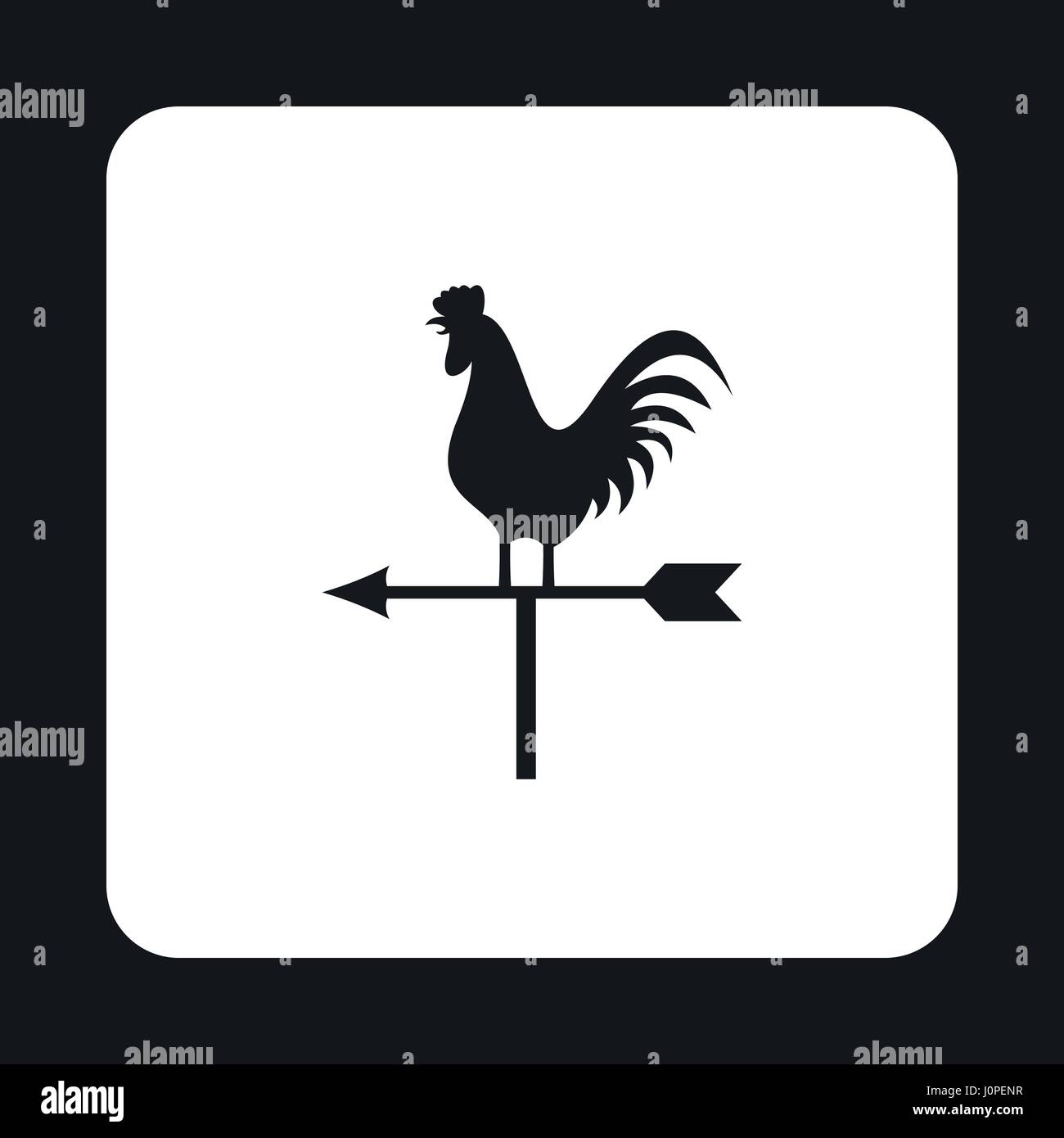 Weather vane icon, simple style Stock Vector Image & Art - Alamy