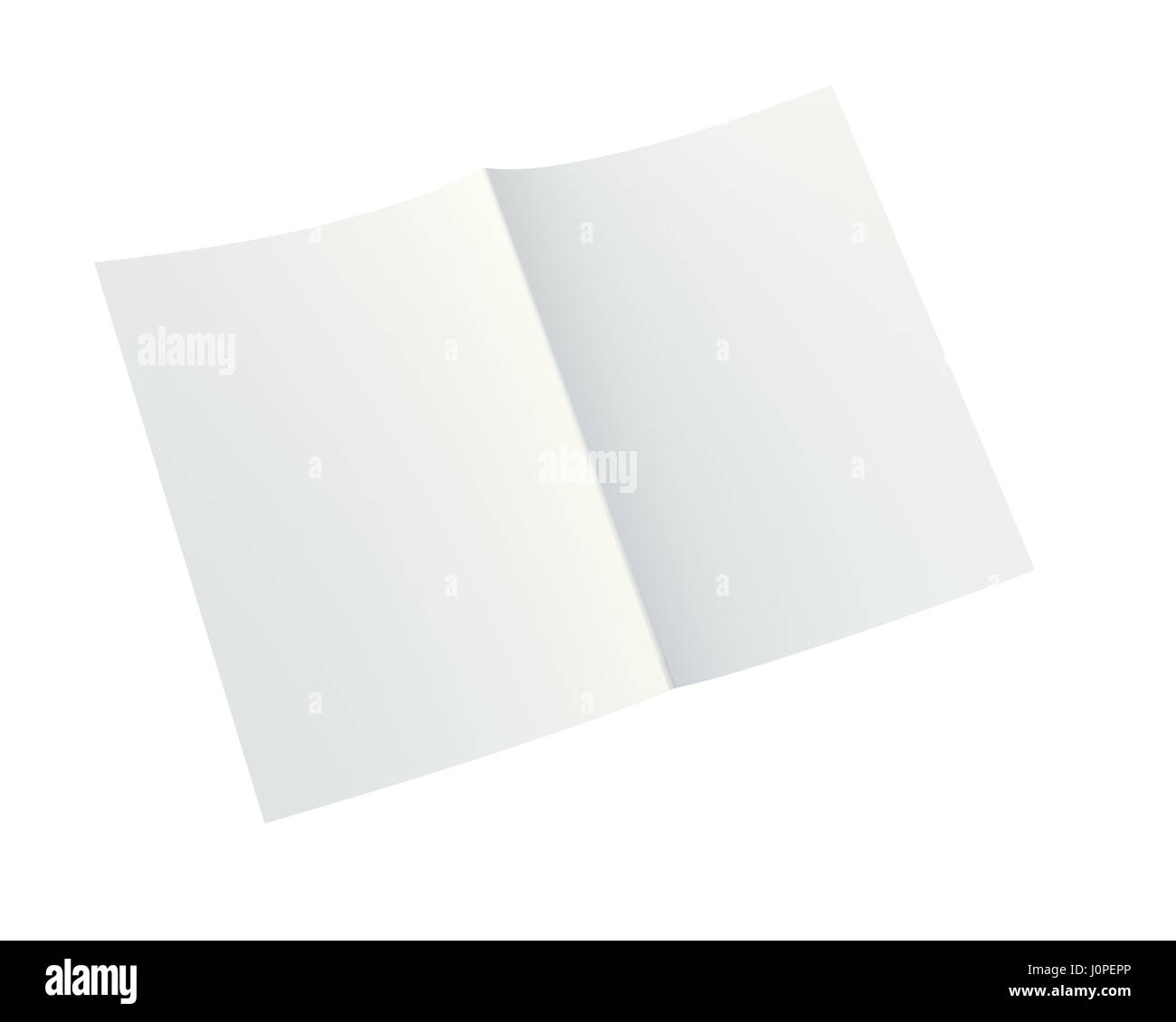 close up of a crumpled unfolded piece of paper. Isolated on white ...