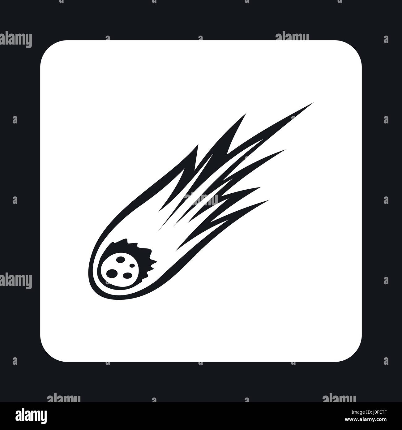 Comet icon, simple style Stock Vector Image & Art - Alamy