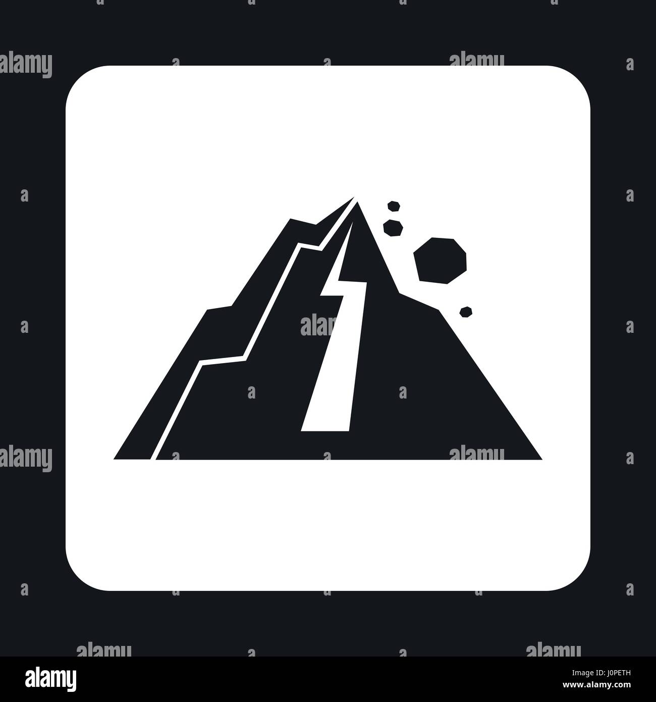 Site of rockfall Stock Vector Images - Alamy