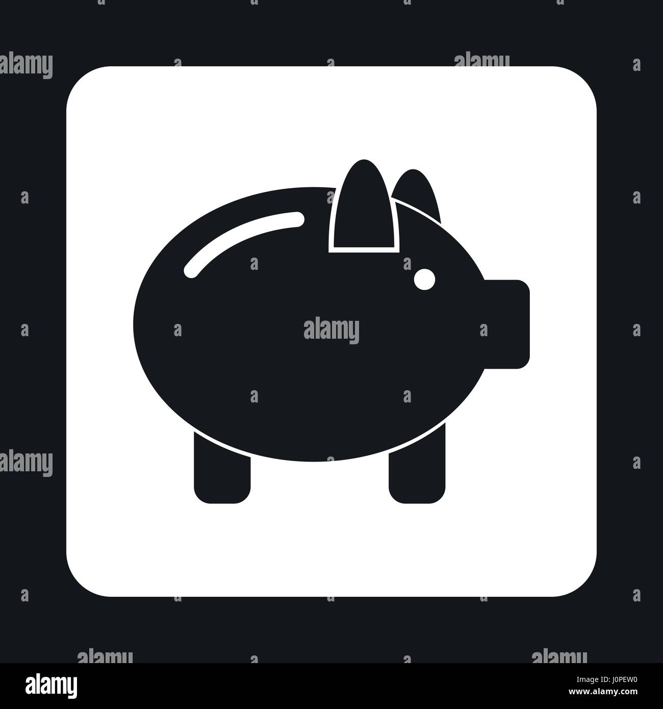 Piggy icon, simple style Stock Vector Image & Art - Alamy