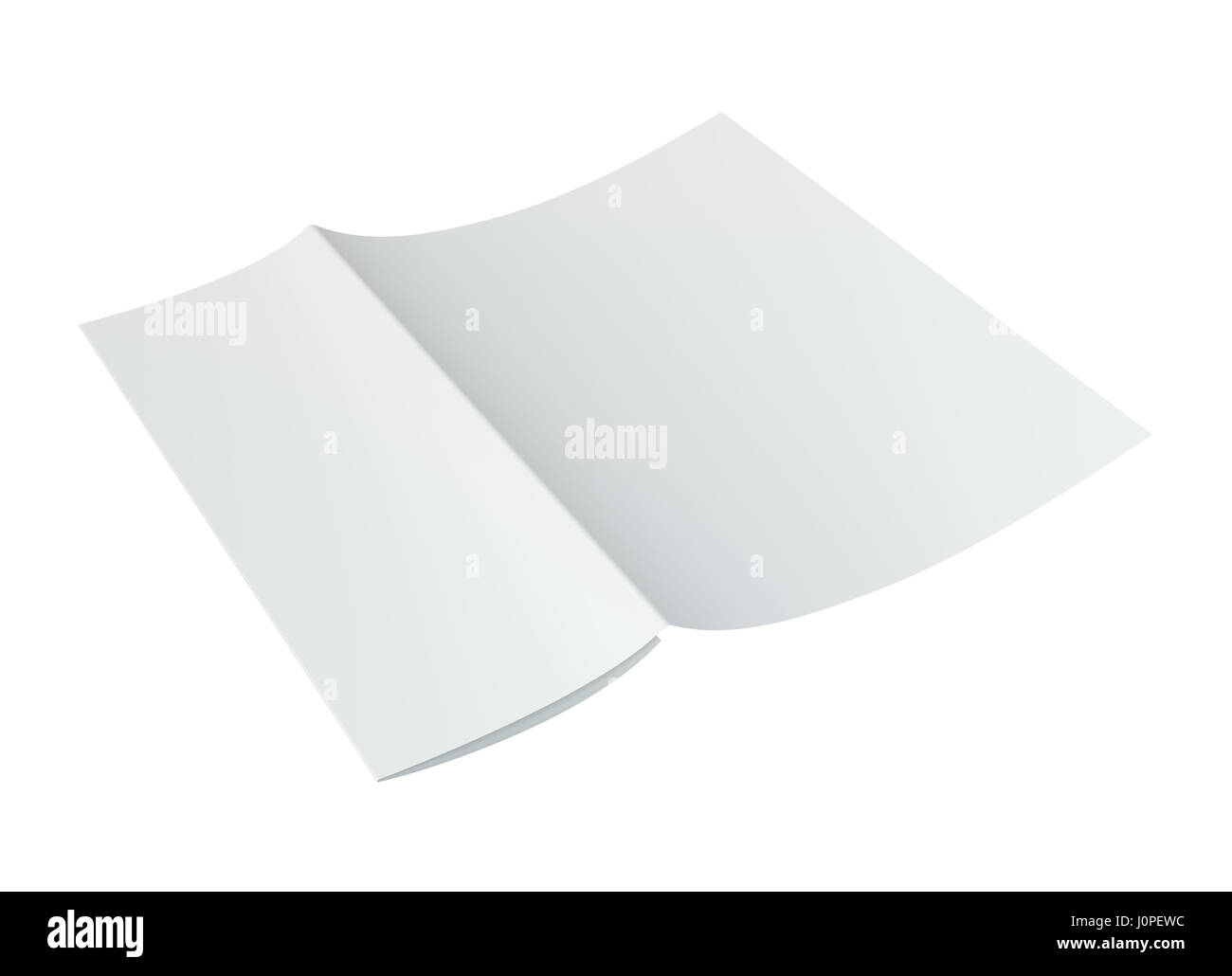 close up of a crumpled unfolded piece of paper. Isolated on white ...