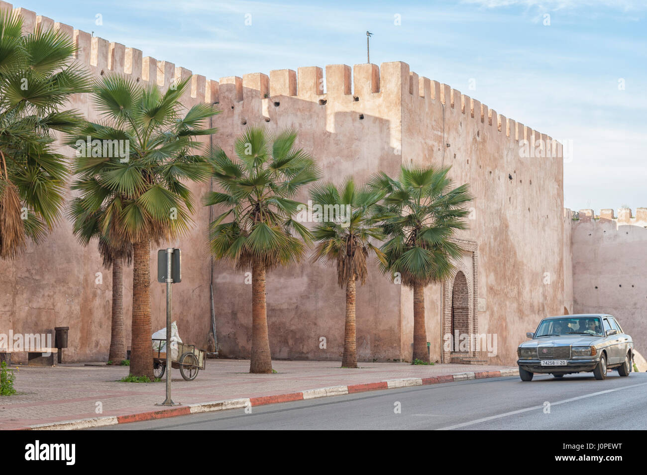 Fortification walls in Meknes, Morocco Stock Photo - Alamy