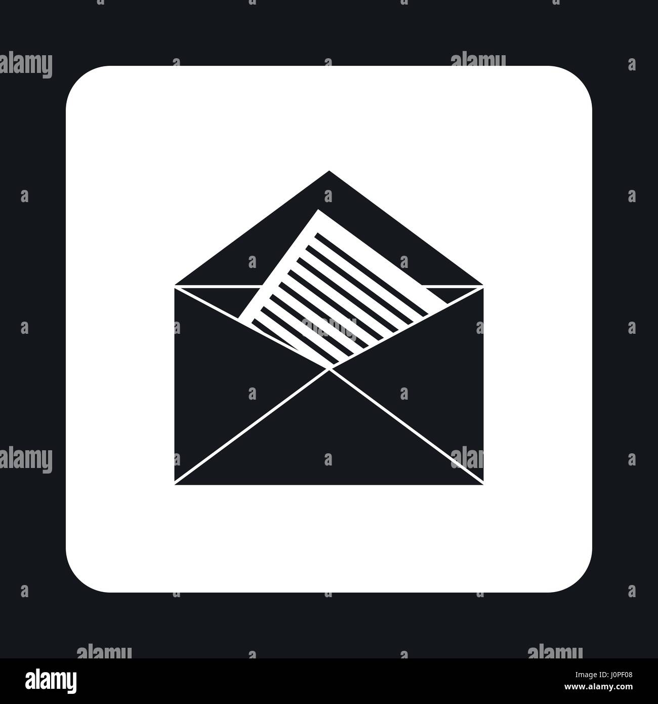New letter icon, simple style Stock Vector Image & Art - Alamy