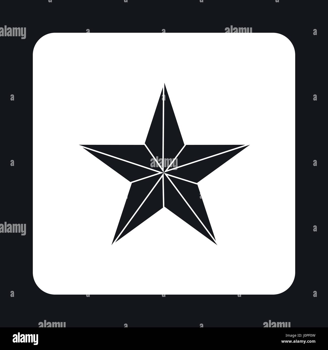 Black star icon, simple style Stock Vector Image & Art - Alamy