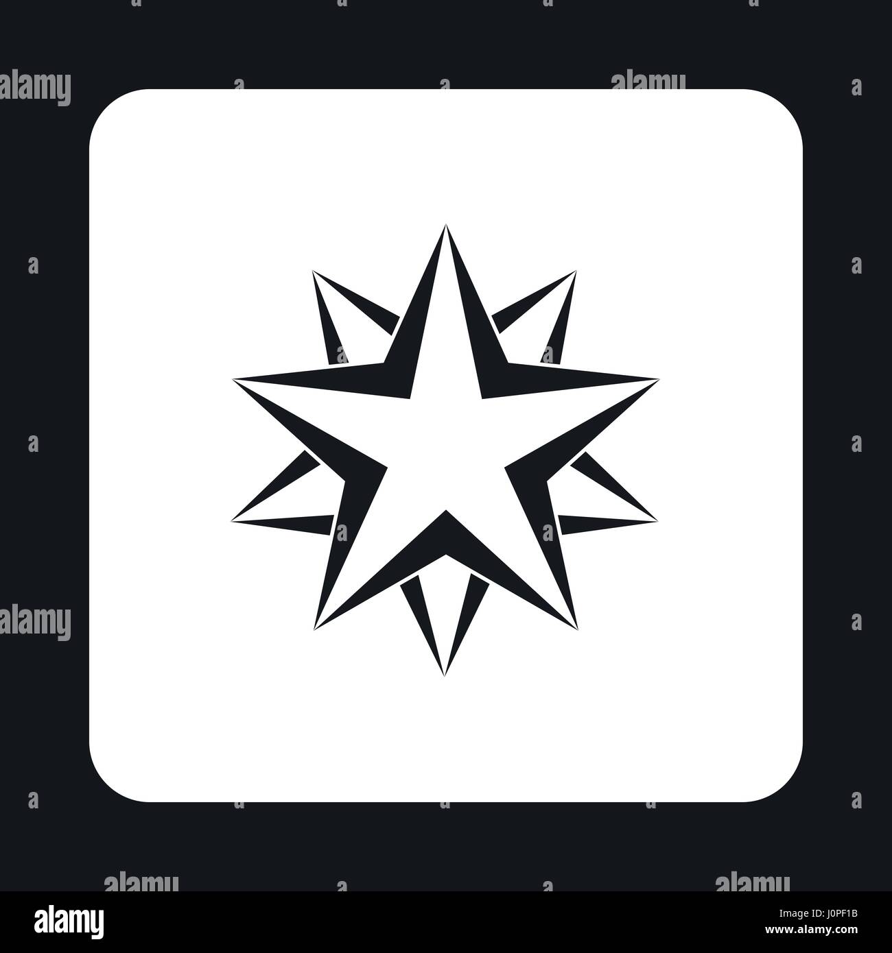 Two crossed stars icon, simple style Stock Vector Image & Art - Alamy