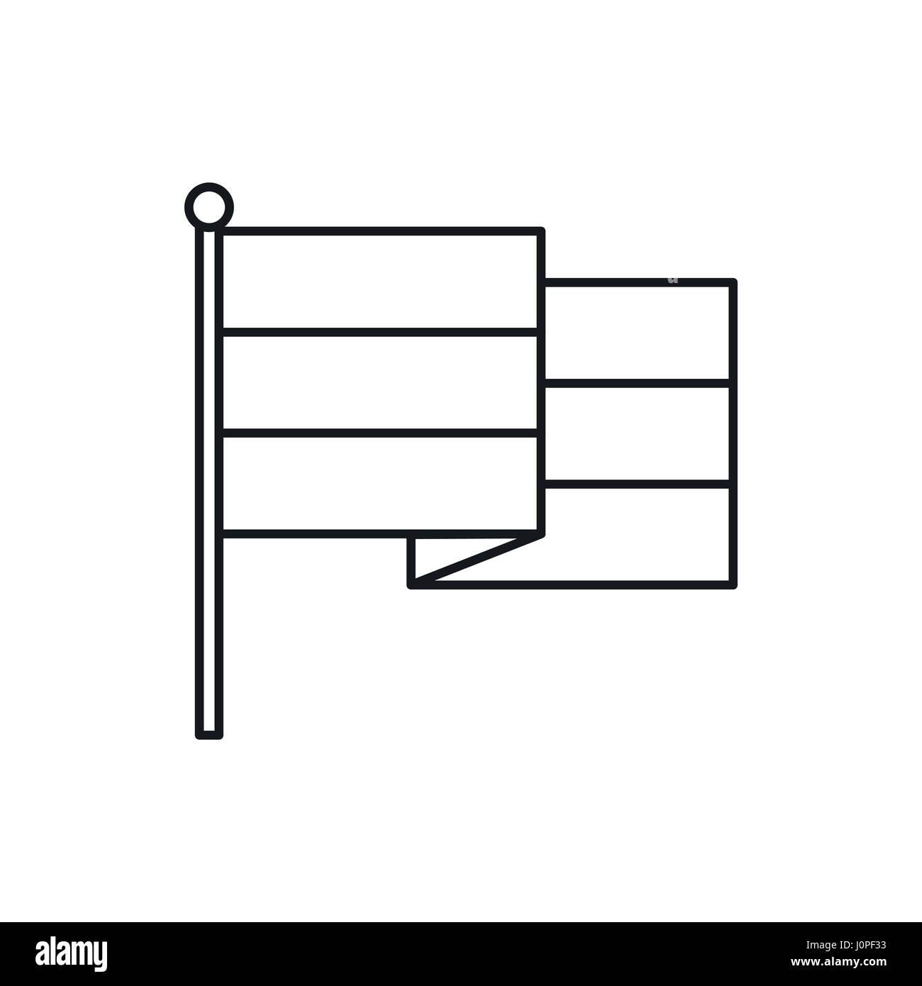 Rasta flag icon, outline style Stock Vector Image & Art - Alamy