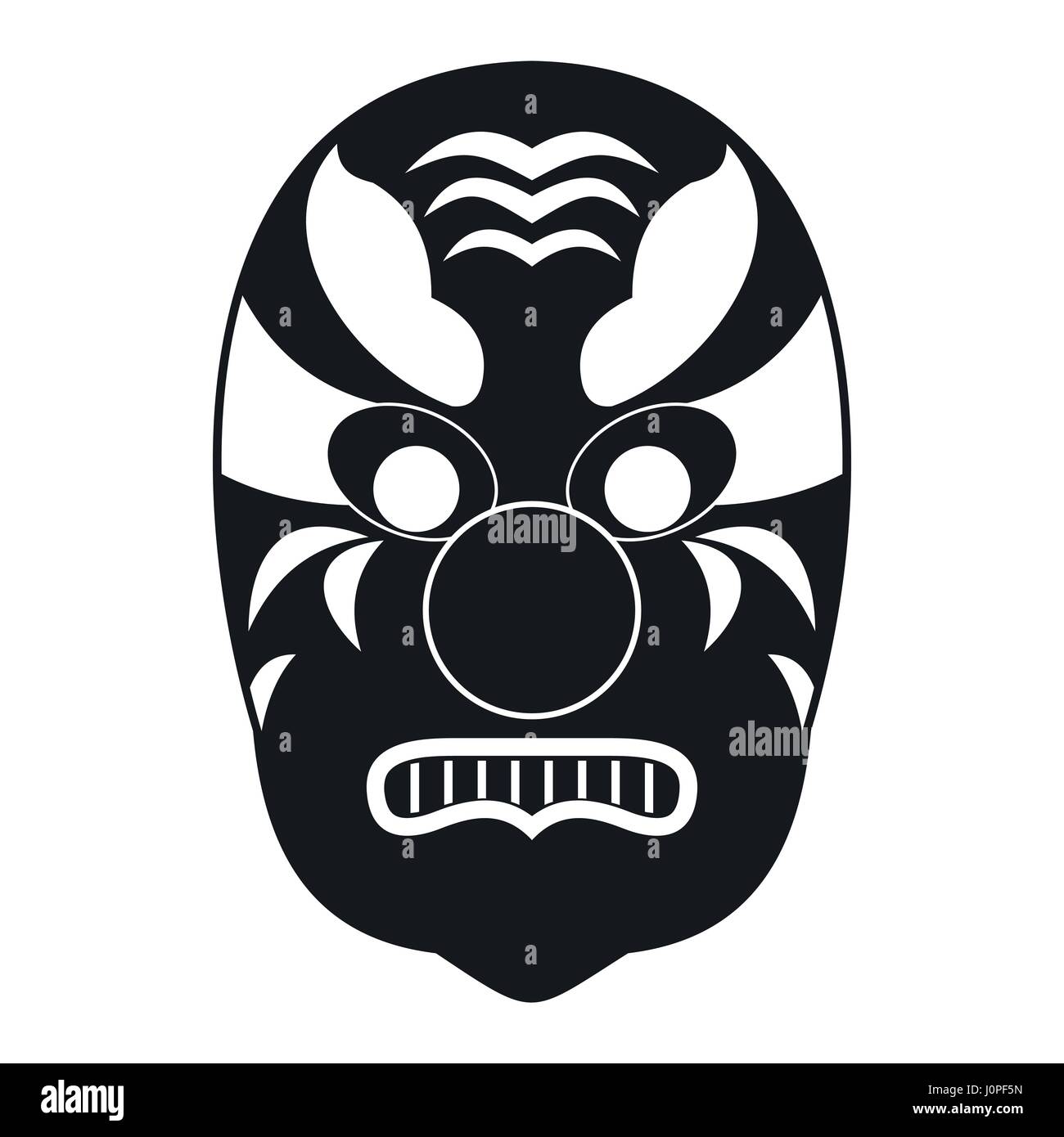Tribal mask icon, simple style Stock Vector Image & Art - Alamy