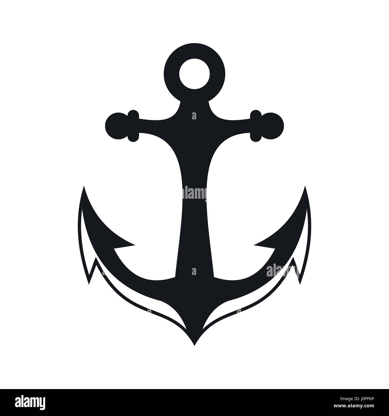 Anchor icon, simple style Stock Vector Image & Art - Alamy