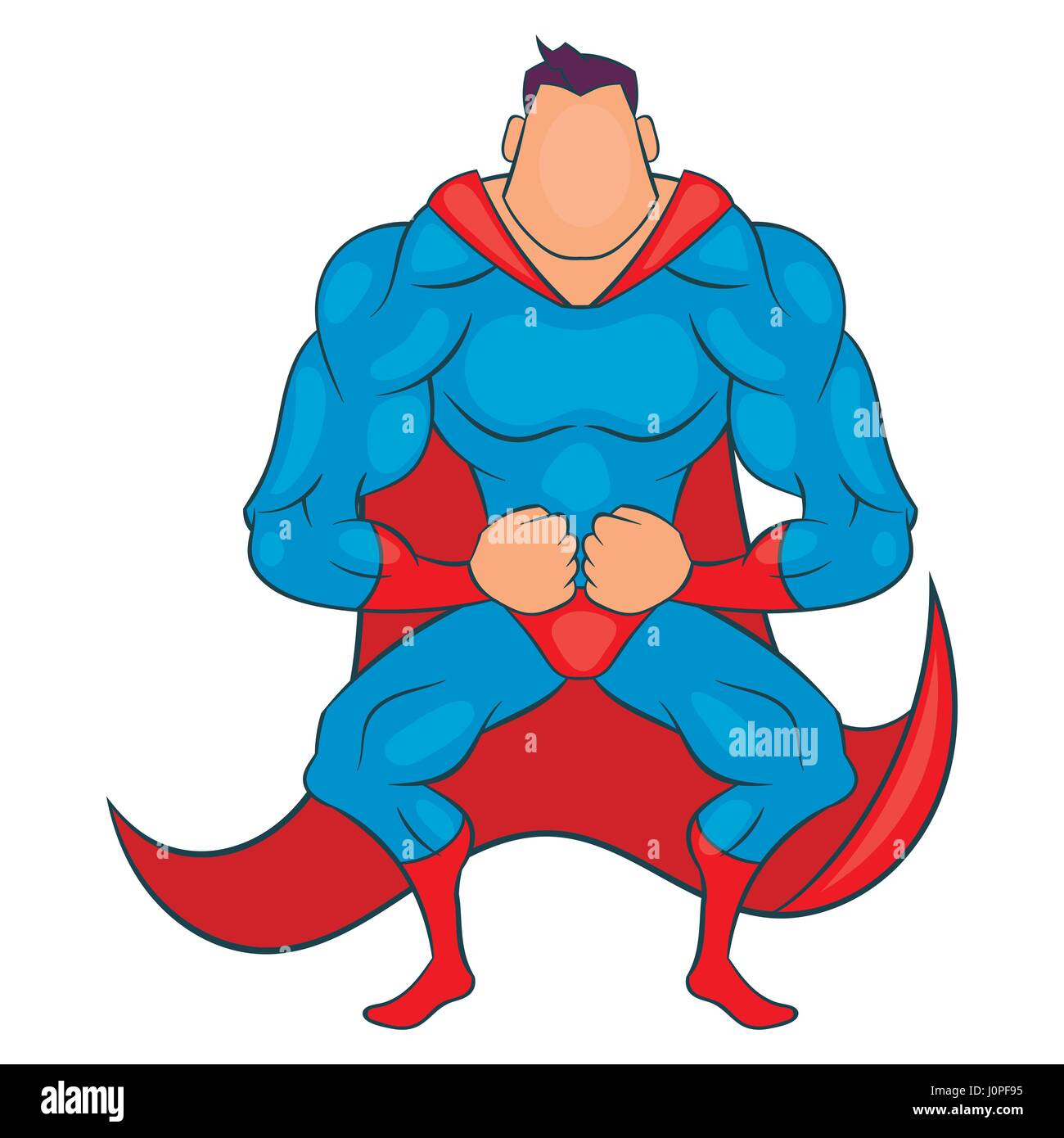 Super hero ready to fly icon, cartoon style Stock Vector Image & Art ...