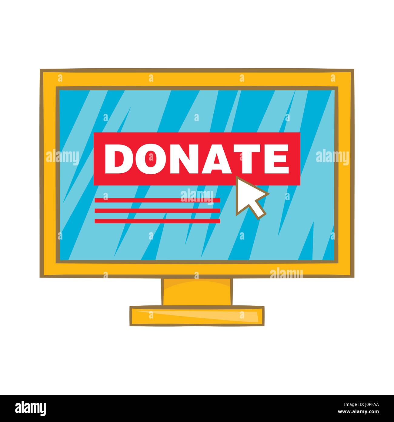 Donate online concept icon, cartoon style Stock Vector Image & Art - Alamy