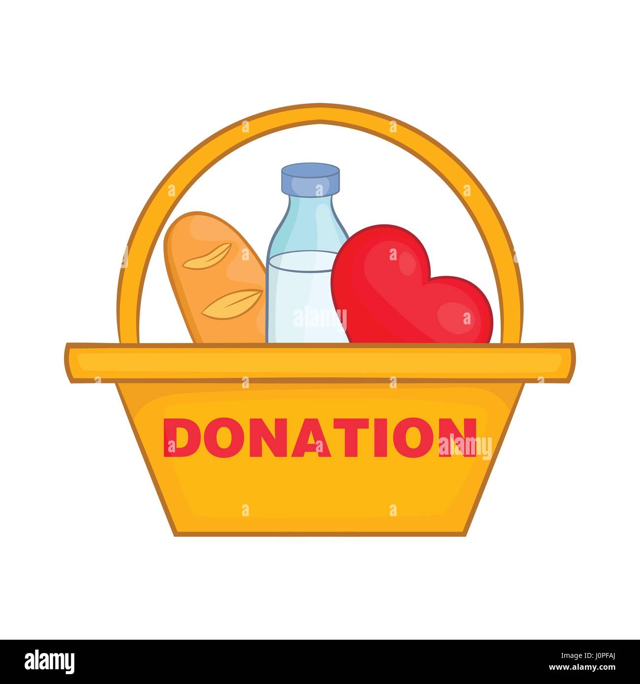 Food Donate Cartoon Icon High Resolution Stock Photography and Images ...