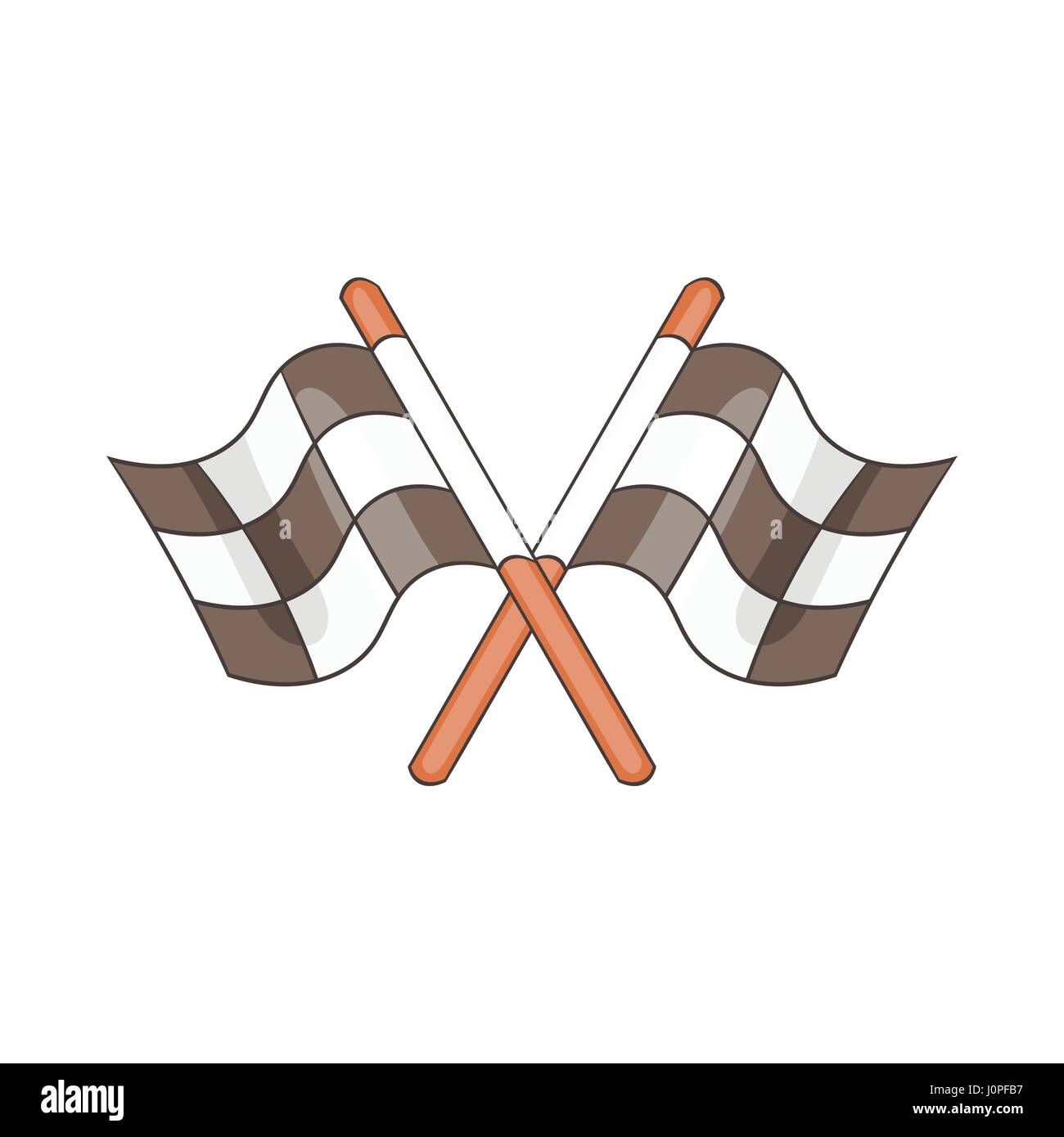 Racing flags icon cartoon hi-res stock photography and images - Alamy