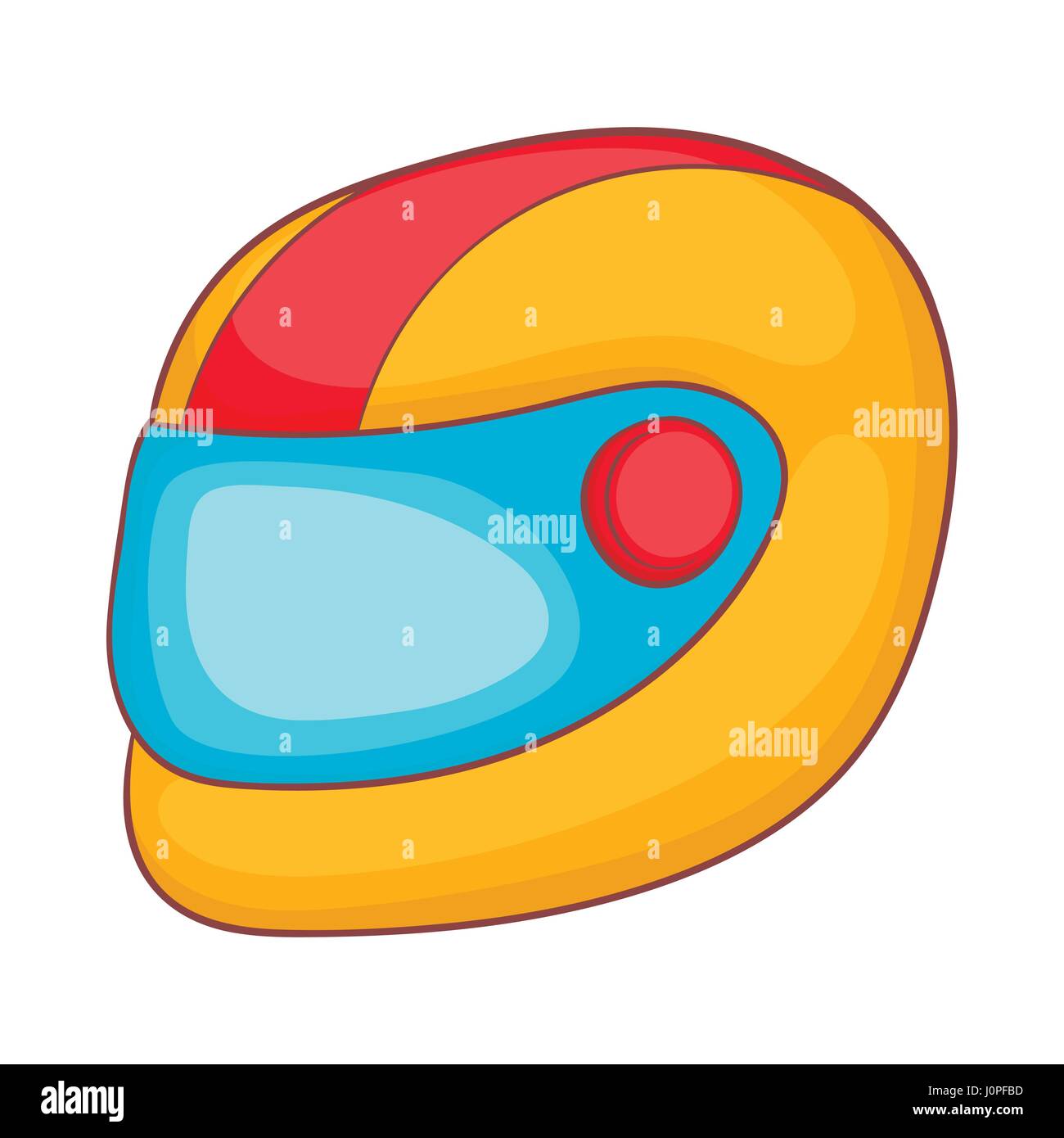 Yellow crash helmet Stock Vector Images - Alamy