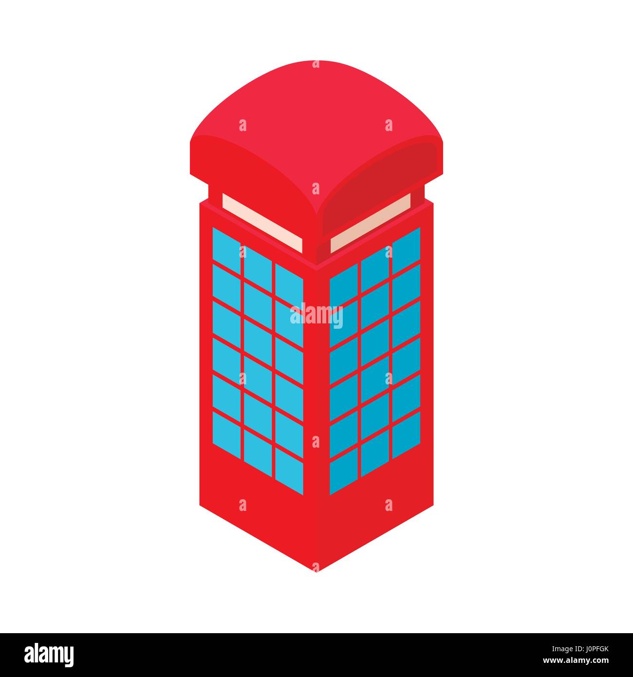 Red telephone box icon, cartoon style Stock Vector Image & Art - Alamy