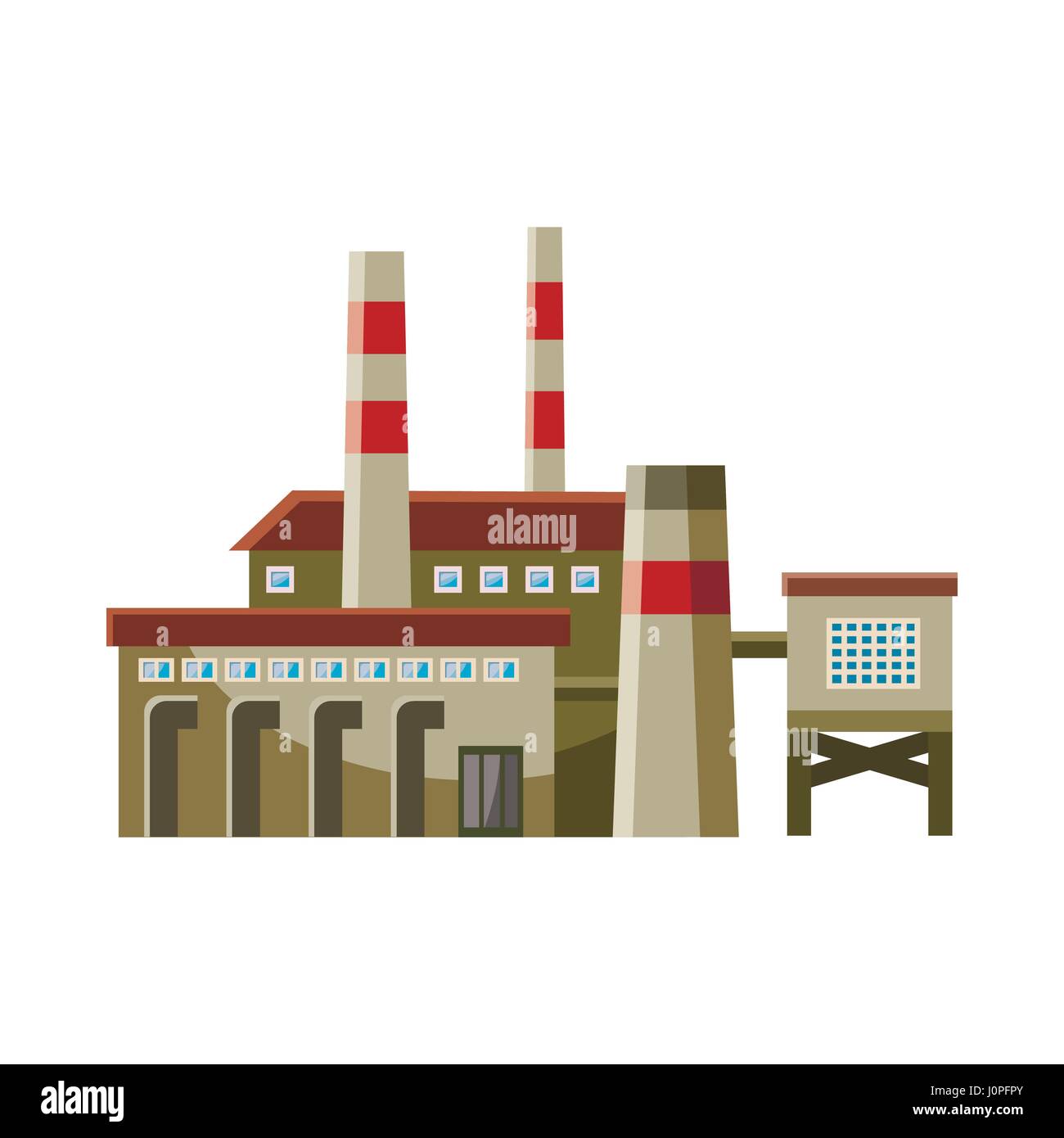 Big factory with pipes icon, cartoon style Stock Vector Image & Art - Alamy