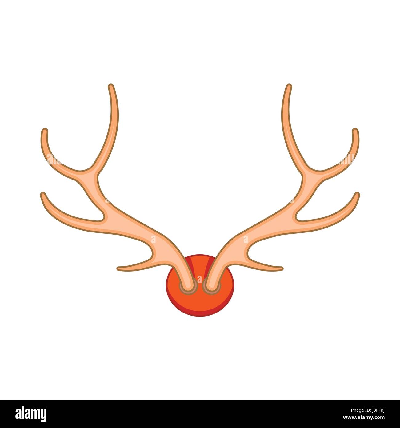 Antlers icon in cartoon style Stock Vector Image & Art - Alamy