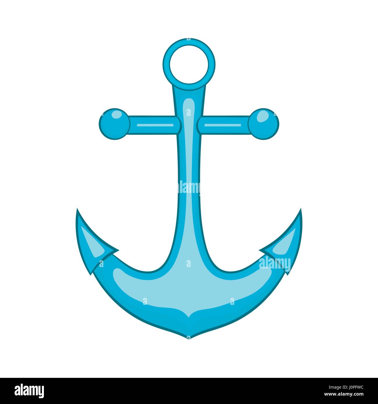 Anchor icon in cartoon style Stock Vector Image & Art - Alamy