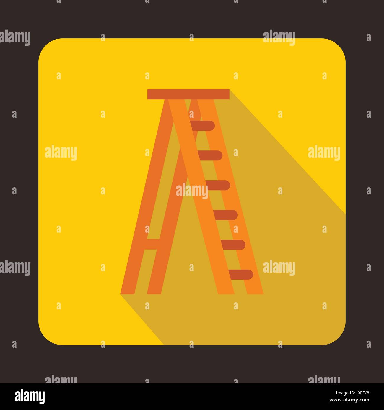 Ladder icon, flat style Stock Vector Image & Art - Alamy