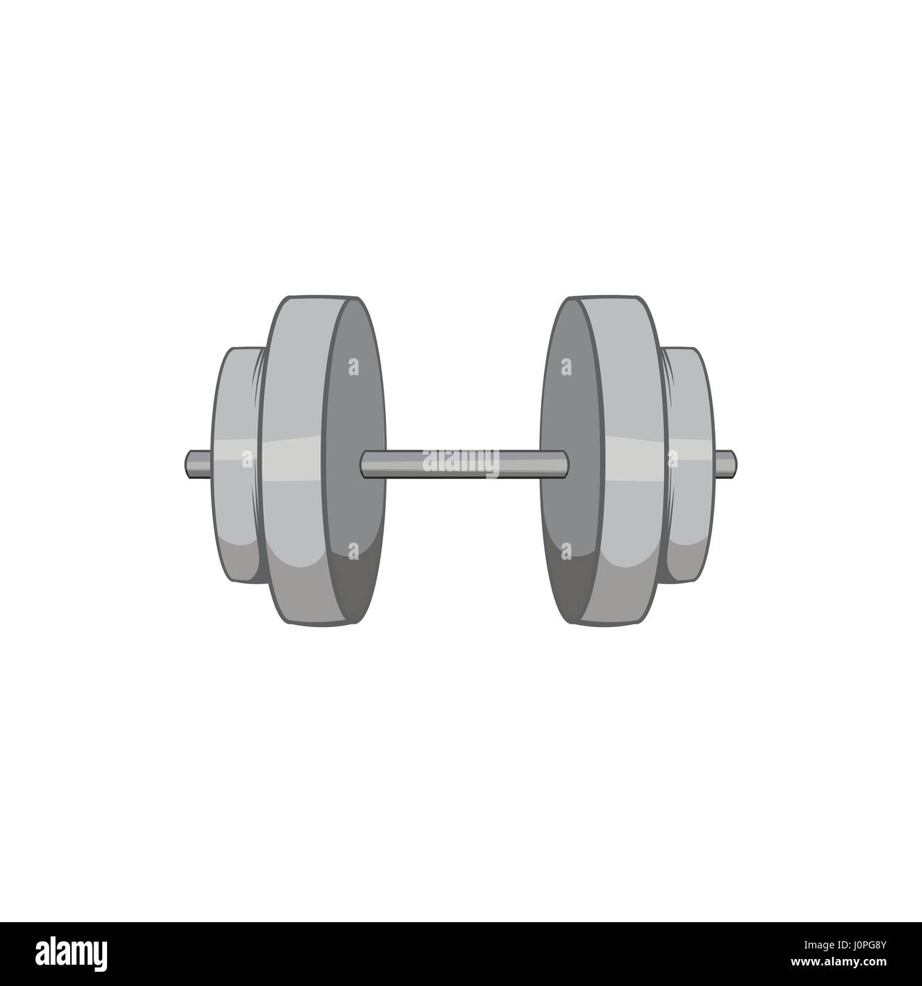 Dumbbell icon, black monochrome style Stock Vector Image & Art - Alamy