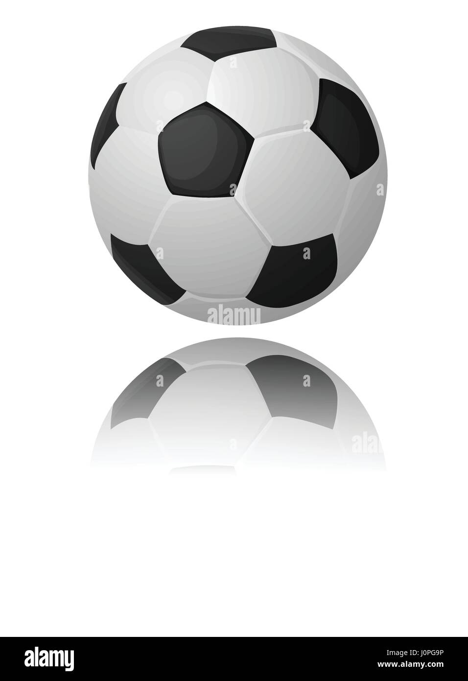 Realistic soccer with reflection ball Stock Vector Image & Art - Alamy