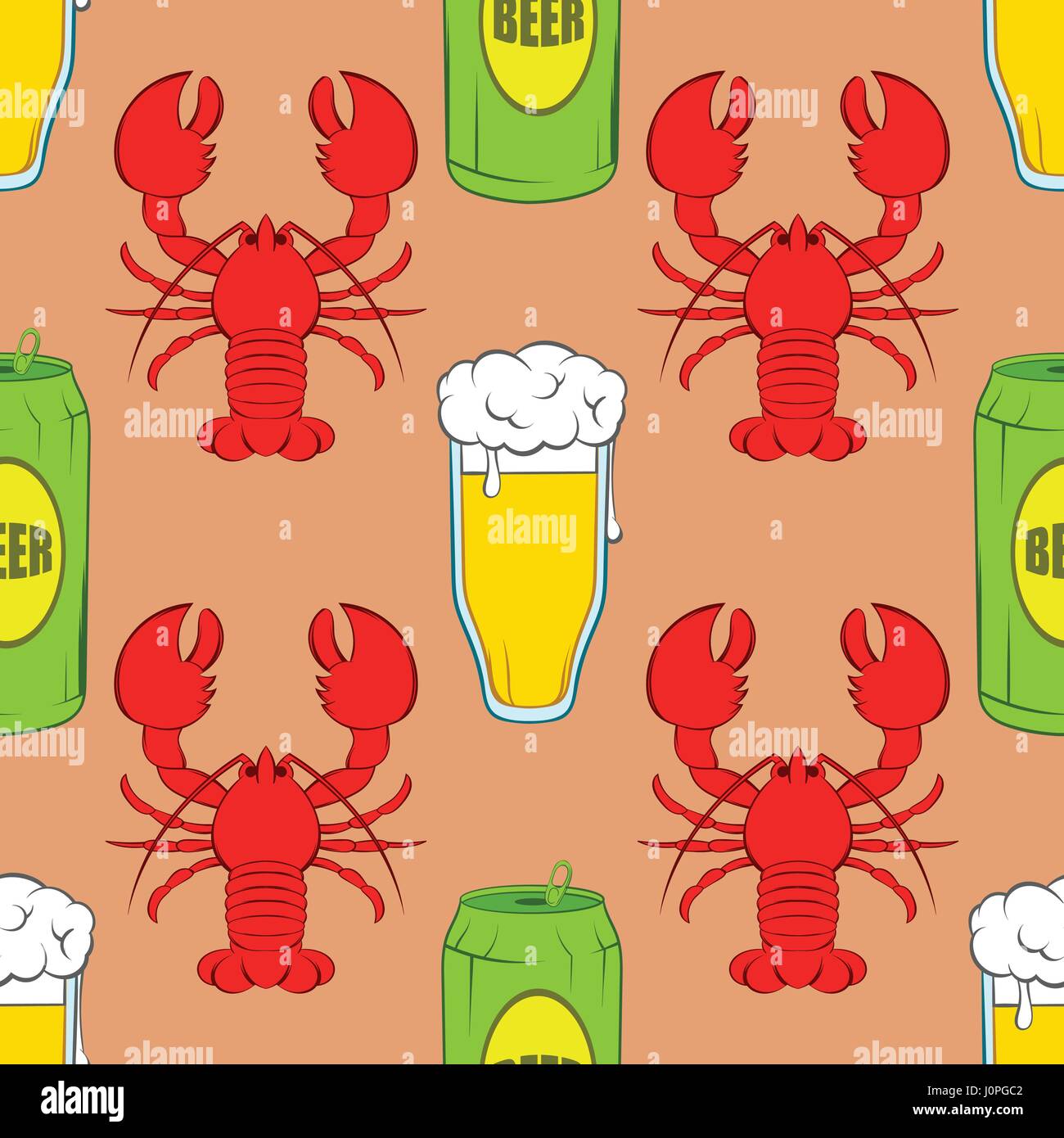 Beer seamless pattern Stock Vector Image & Art - Alamy